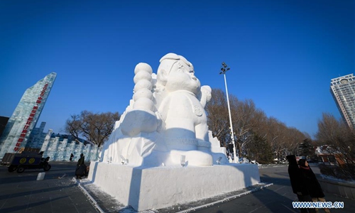 2,020 snowmen stand in Harbin to greet New Year - Global Times