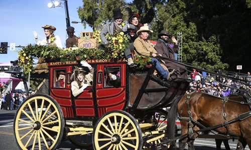 Spectators dazzled by floats in 2020 Rose Parade - Global Times