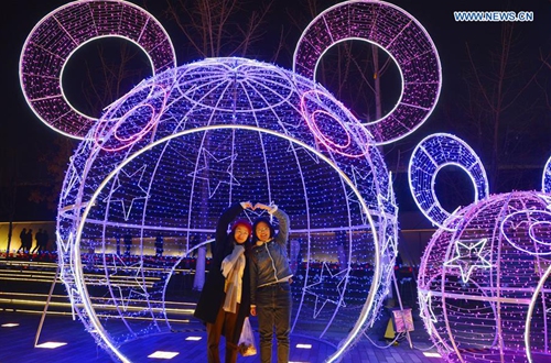 Light show held in Nanjing, China's Jiangsu - Global Times