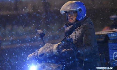 Beijing embraces first snowfall in 2020 - Global Times