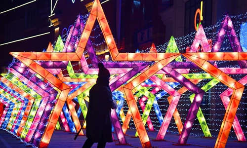 Light installation art festival held in E China's Shandong - Global Times