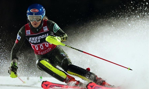 FIS Ski World Cup Women's Slalom race held in Zagreb, Croatia - Global ...