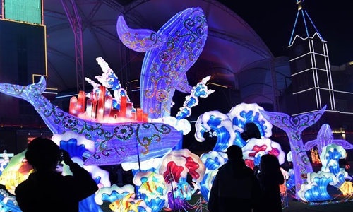 Light installation art festival held in E China's Shandong - Global Times