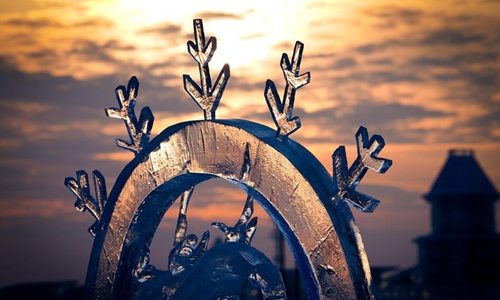 Ice sculptures at sunset in Harbin - Global Times