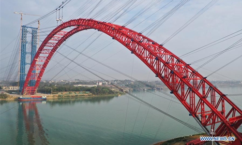 Main arch ribs of Third Pingnan Bridge closes in China's Guangxi ...