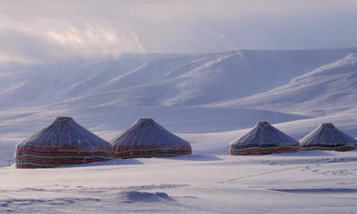 Snow scenery of Bayanbulak grassland in Xinjiang - Global Times