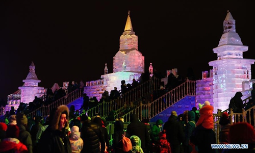 Ice sculptures presented at Ice Moscow festival in Russia - Global Times