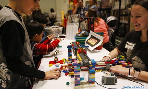Visitors admire Lego creations at Bricks LA in US - Global Times