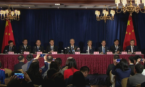 Chinese Vice Premier Liu He addresses media after signing phase one ...
