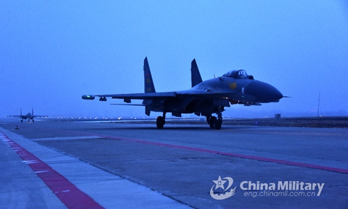 Fighter jets' night flight mission - Global Times