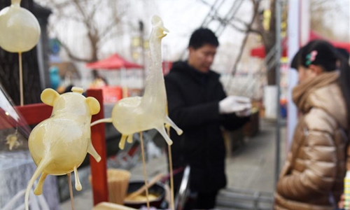 Spring Festival market themed on intangible cultural heritages held in ...