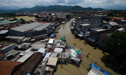 Flood hits Bandung, Indonesia - Global Times