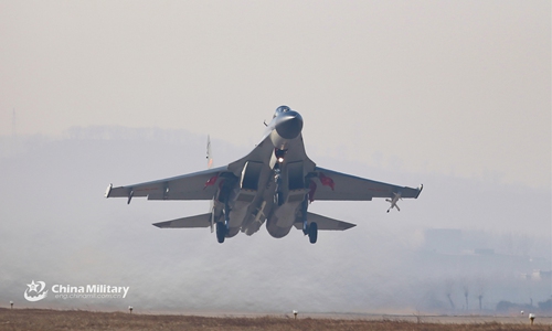 J-11 fighter jets in combat readiness - Global Times