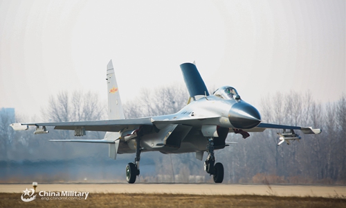 J-11 fighter jets in combat readiness - Global Times