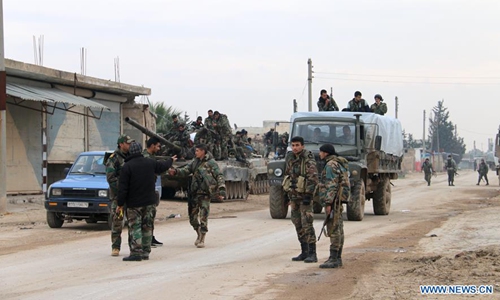 Syrian army capture town in Idlib near Turkish base - Global Times
