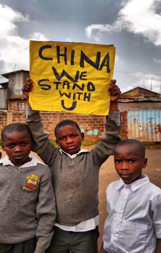 1,000 Kenyan children chant "Stay strong China" to cheer up coronavirus ...
