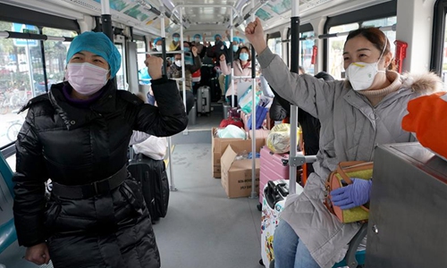 Wuhan Bus provides service for people working at necessary sectors ...