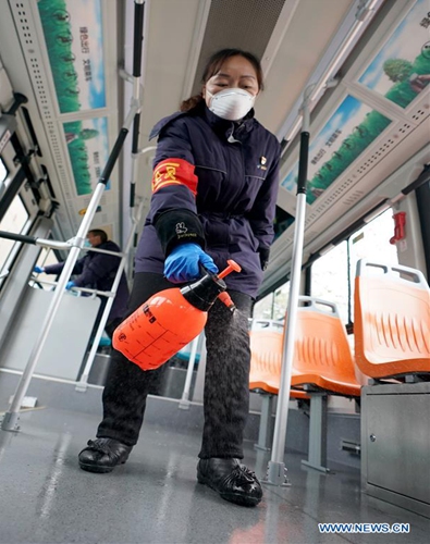 Wuhan Bus provides service for people working at necessary sectors ...