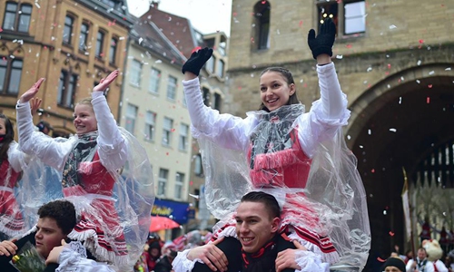Rose Monday carnival parade held in Cologne, Germany - Global Times