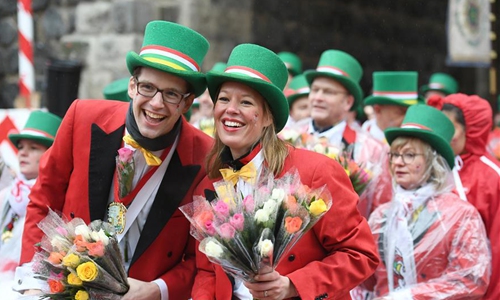 Rose Monday carnival parade held in Cologne, Germany - Global Times