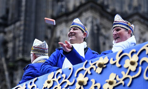 Rose Monday carnival parade held in Cologne, Germany - Global Times