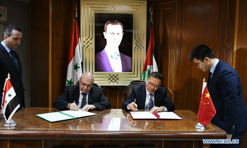 China, Syria sign economic cooperation agreement - Global Times