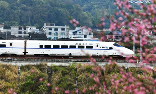 Congjiang section of Guiyang-Guangzhou high-speed railway in Guizhou ...
