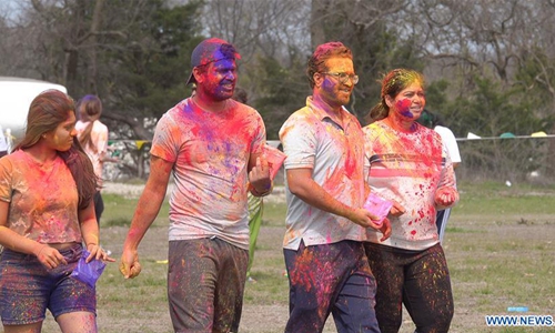 Holi Festival celebrated in Dallas, US - Global Times