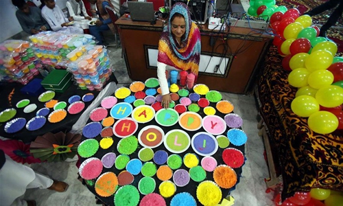 Hindu festival of Holi celebrated in Pakistan - Global Times