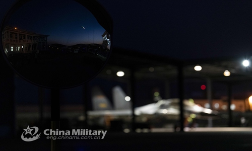 Fighter jets participate in round-the-clock flight training - Global Times