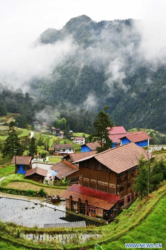 Spring scenery after rainfall in Dongzhuang Village, Guizhou - Global Times