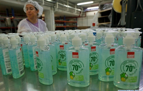 Hand sanitizer produced near central Israeli city of Netanya - Global Times