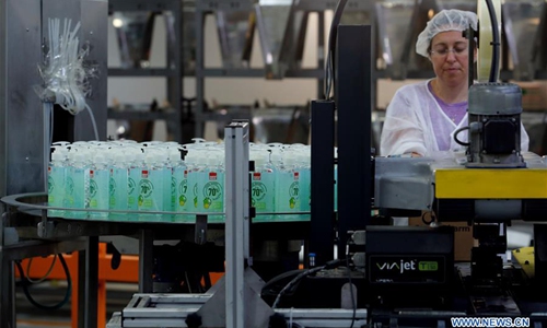 Hand sanitizer produced near central Israeli city of Netanya - Global Times