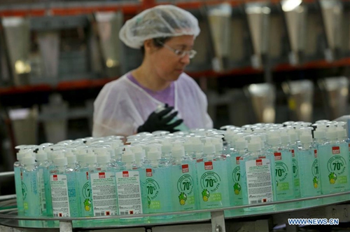 Hand sanitizer produced near central Israeli city of Netanya - Global Times