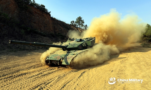 Tanks move out for driving skills training - Global Times