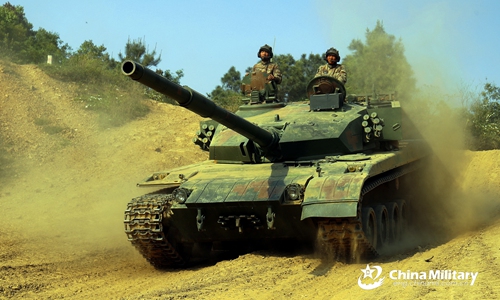 Tanks move out for driving skills training - Global Times
