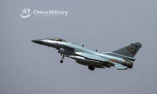 J-10 fighter jet fires rockets - Global Times