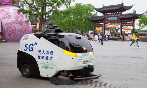Advanced technologies power autonomous cleaning vehicle - Global Times