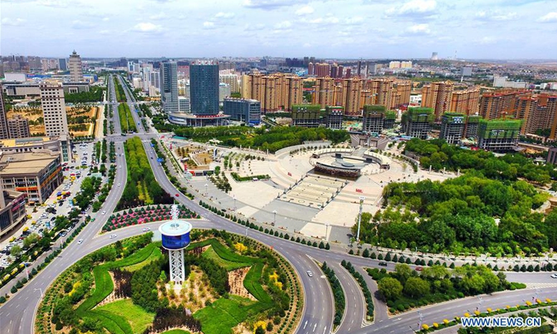 Aerial view of Yulin, National Forest City - Global Times