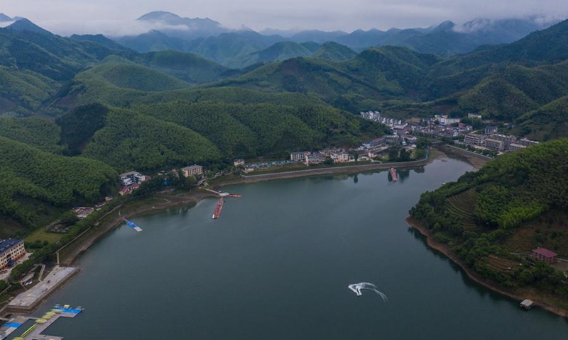 People enjoy outdoor activities in Shilin Township, China's Zhejiang ...