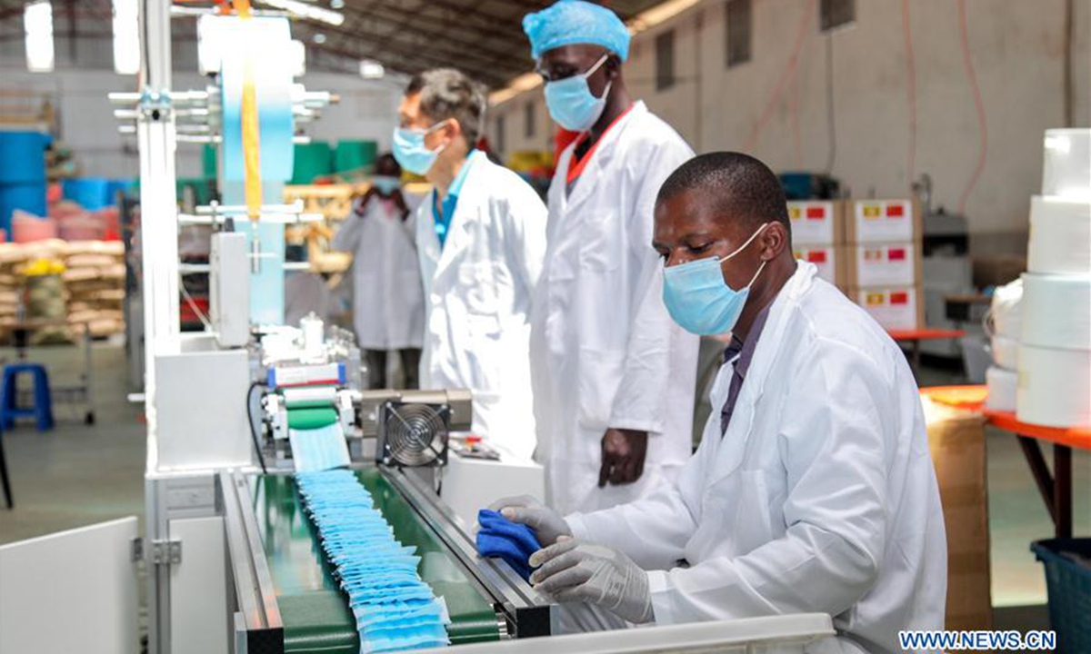 Chinese factory in Uganda making face masks to plug shortage - Global Times