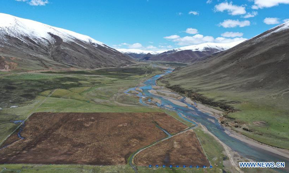 Aerial view of Litang County in southwest China's Sichuan - Global Times