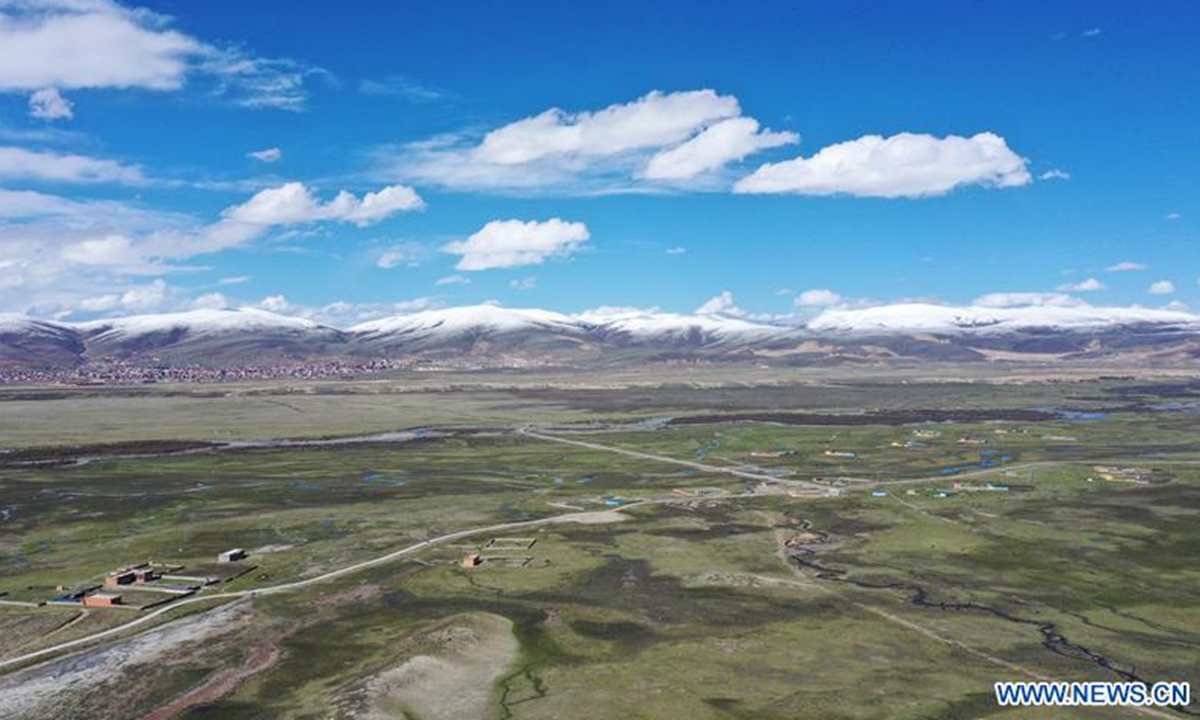 Aerial view of Litang County in southwest China's Sichuan - Global Times