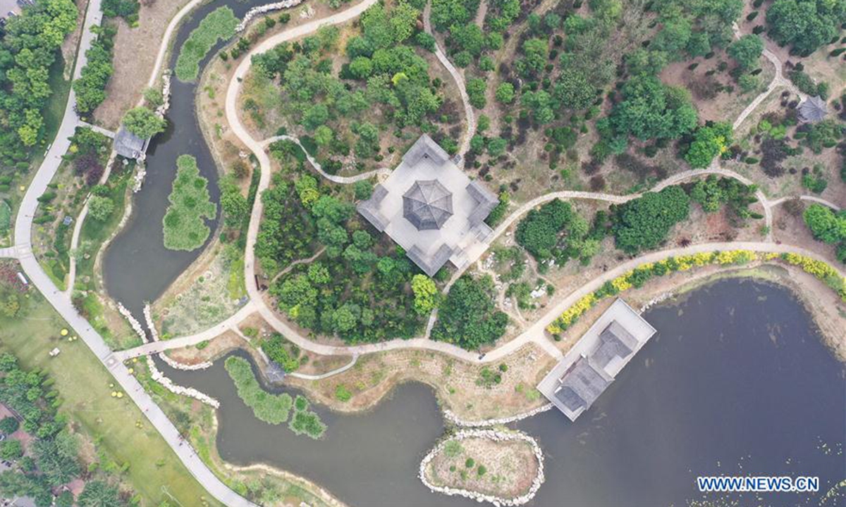 View of Yingzhou park in Hejian City, N China - Global Times