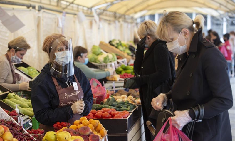 Street markets open for first time since lockdown in Moscow - Global Times