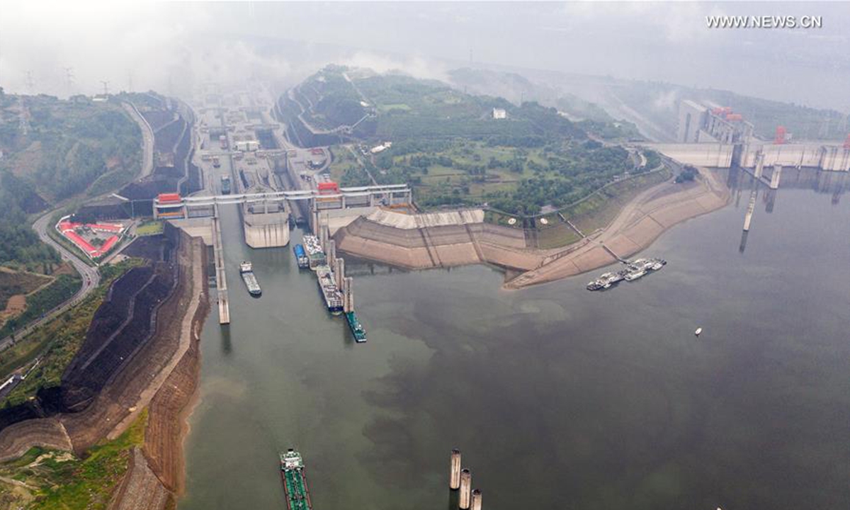 Water level of Three Gorges reservoir drops to contain water from ...