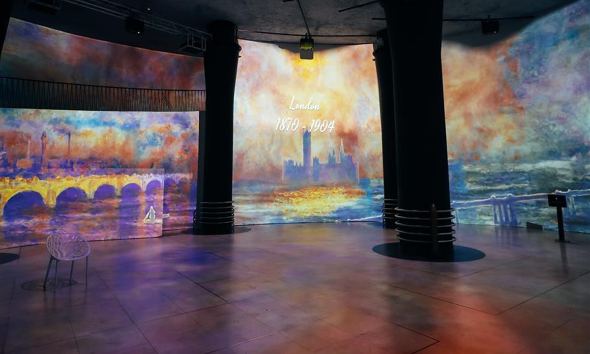 "Claude Monet: The Immersive Experience" exhibition held in Brussels ...