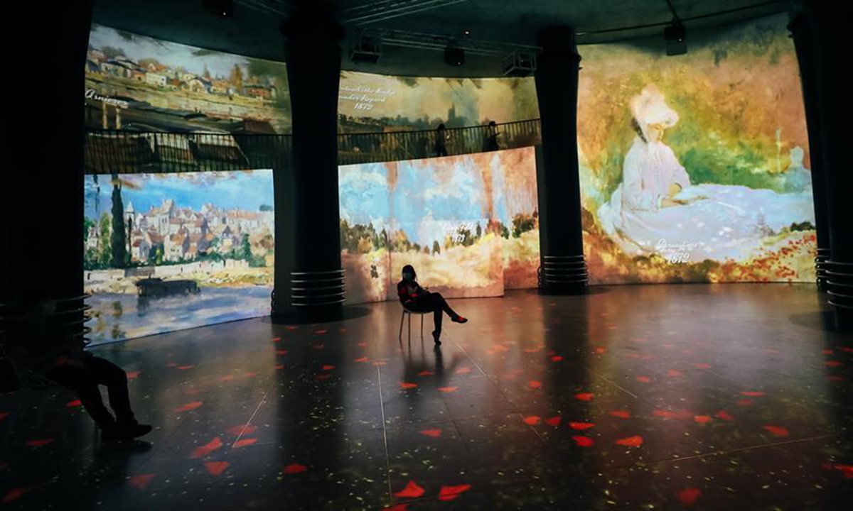 "Claude Monet: The Immersive Experience" exhibition held in Brussels ...