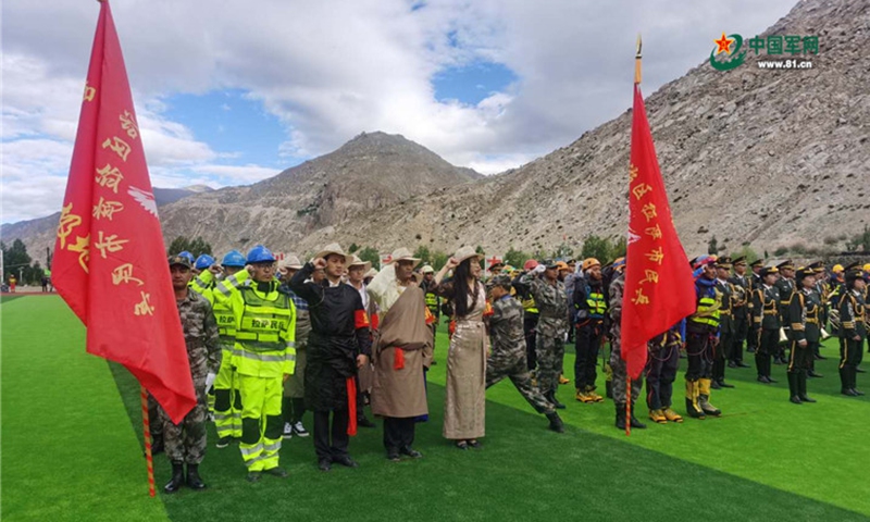Tibet military command holds flag presentation ceremony for 5 new ...