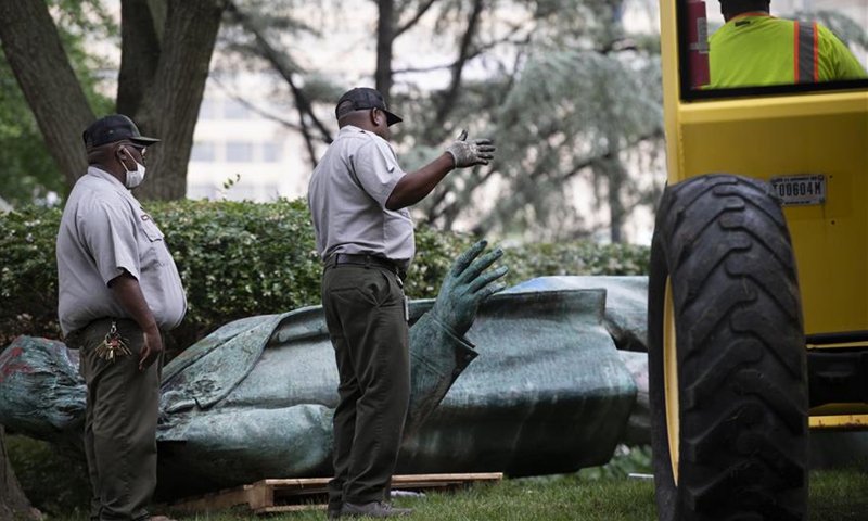 Protesters topple statue of confederate general in Washington D.C ...